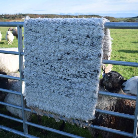 Pegloom Natural Woven Wool Rug Herdwick Handmade Vegetarian Beautiful ...