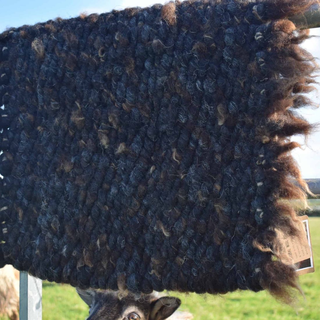 Pegloom Natural Woven Wool Rug Herdwick Handmade Vegetarian Beautiful ...