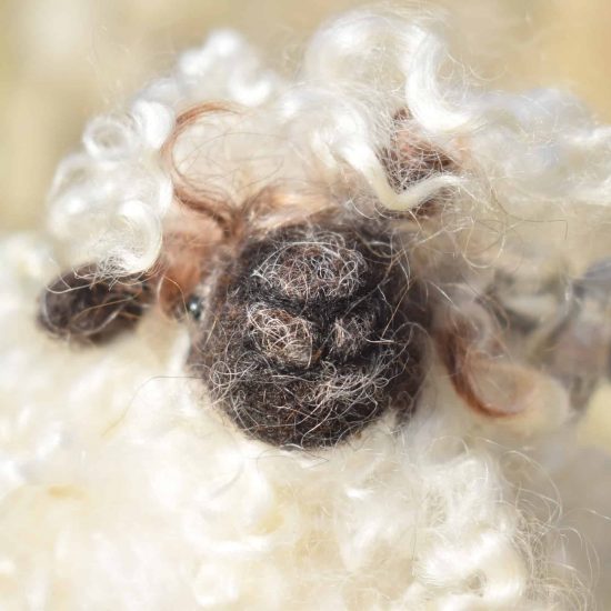 Handmade Sheep Needle Felt Wool Valais Blacknose Decoration Made in ...