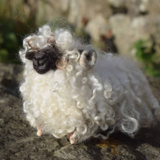 Handmade Sheep Needle Felt Wool Valais Blacknose Decoration Made in ...