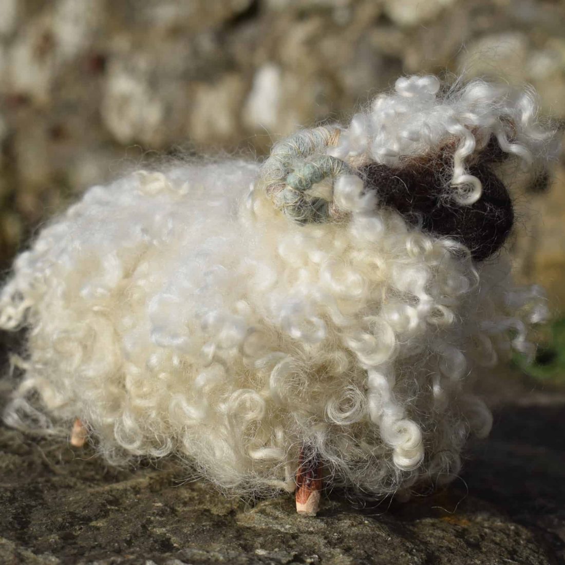 Handmade Sheep Needle Felt Wool Valais Blacknose Decoration Made in ...