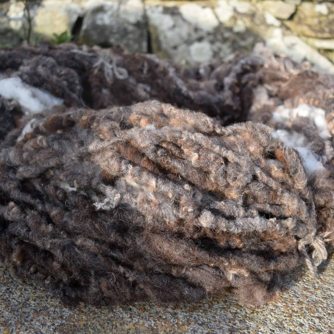 Handspun Wool Rug Yarn Weaving Super Thick Chunky Natural Undyed ...