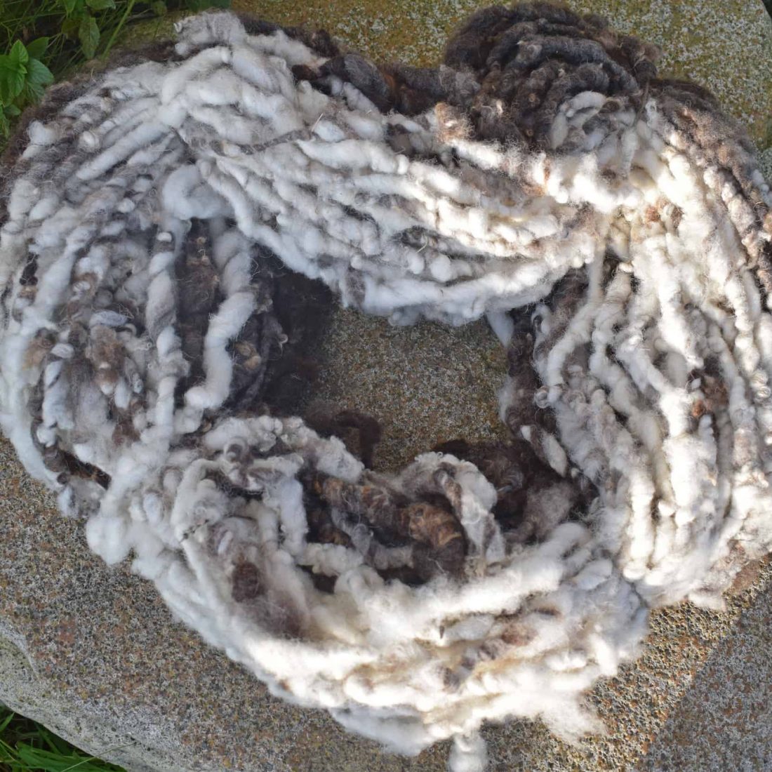 Handspun Wool Rug Yarn Weaving Super Thick Chunky Natural Undyed ...