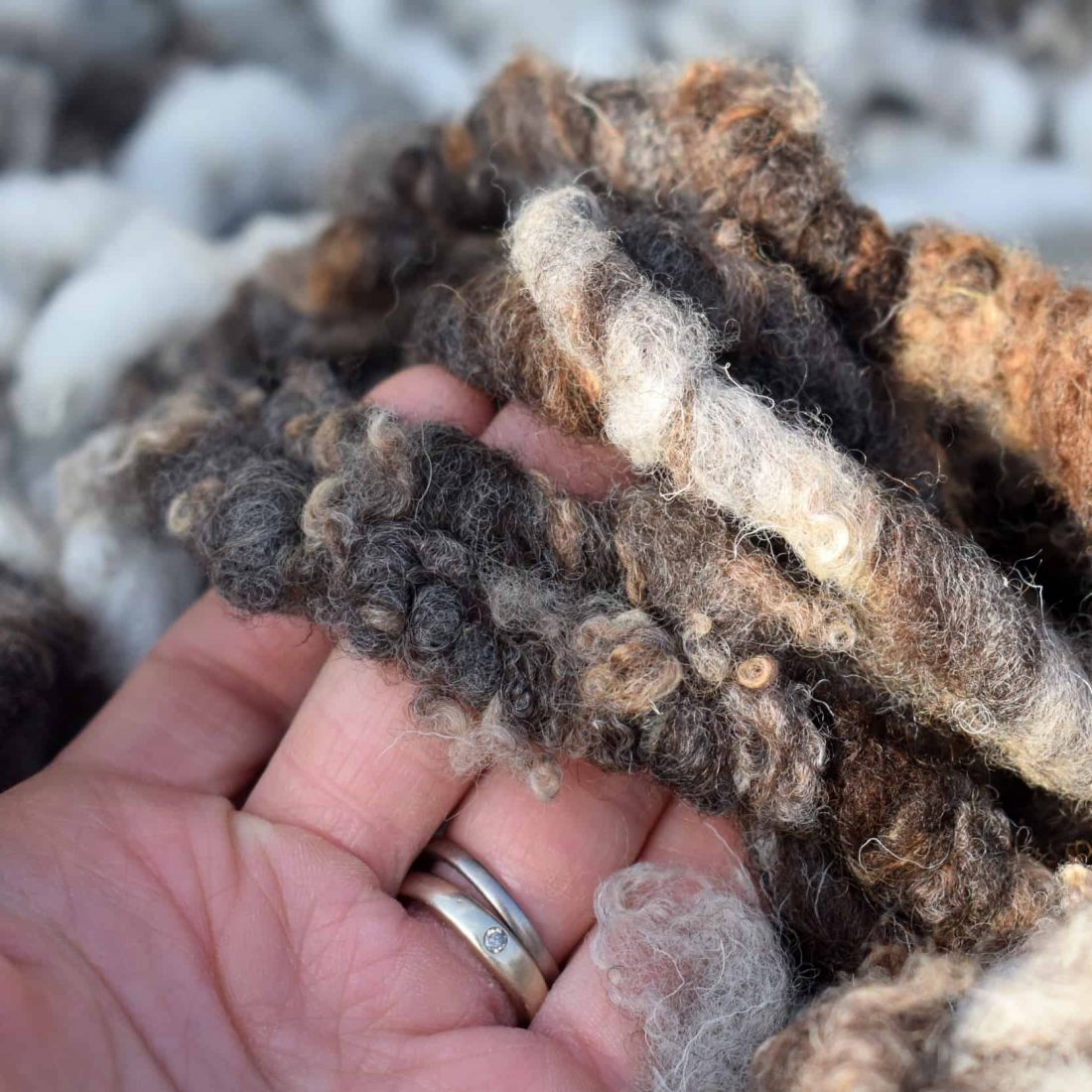 Handspun Wool Rug Yarn Weaving Super Thick Chunky Natural Undyed ...