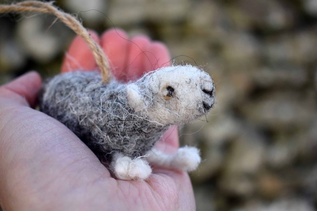 Handmade Felt Herdwick Sheep Decoration Gift Wool - Cute Natural Unique ...