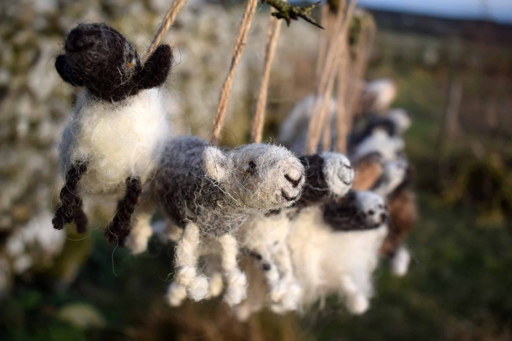 Handmade Felt Herdwick Sheep Decoration Gift Wool - Cute Natural Unique ...